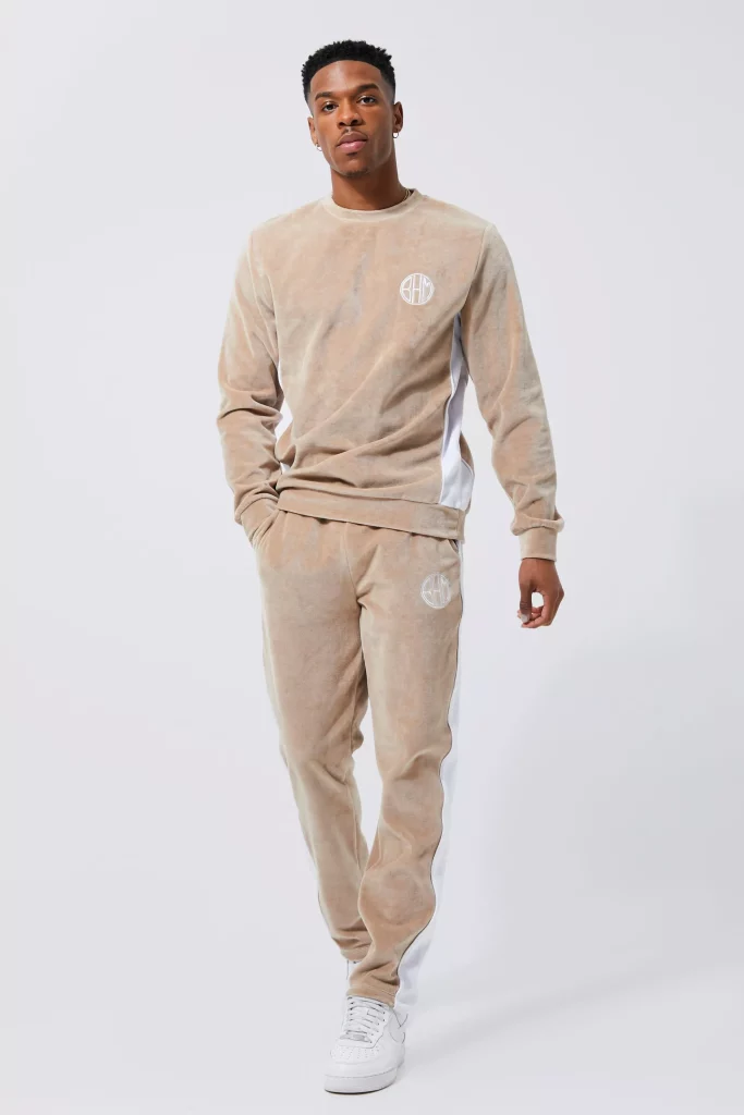 New Personalized Velour Tracksuit For Men